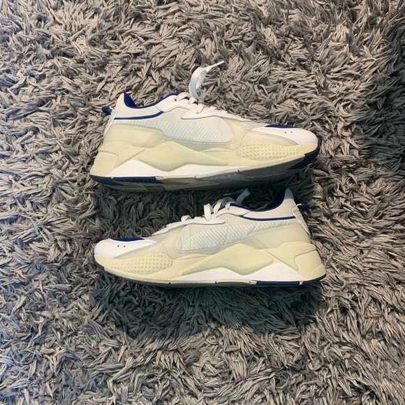 Puma | Shoes | Puma Rsx White Beige Blue | Poshmark